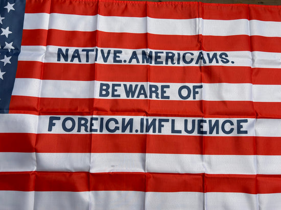 "Beware of Foreign Influence" - Know Nothing Party Flag – Beauregard's ...