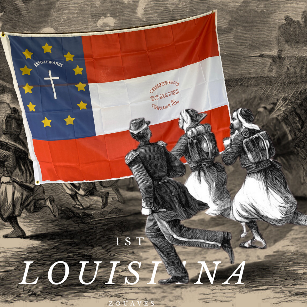 1st Zouave Battalion Louisiana Infantry - Company B Flag – Beauregard's ...