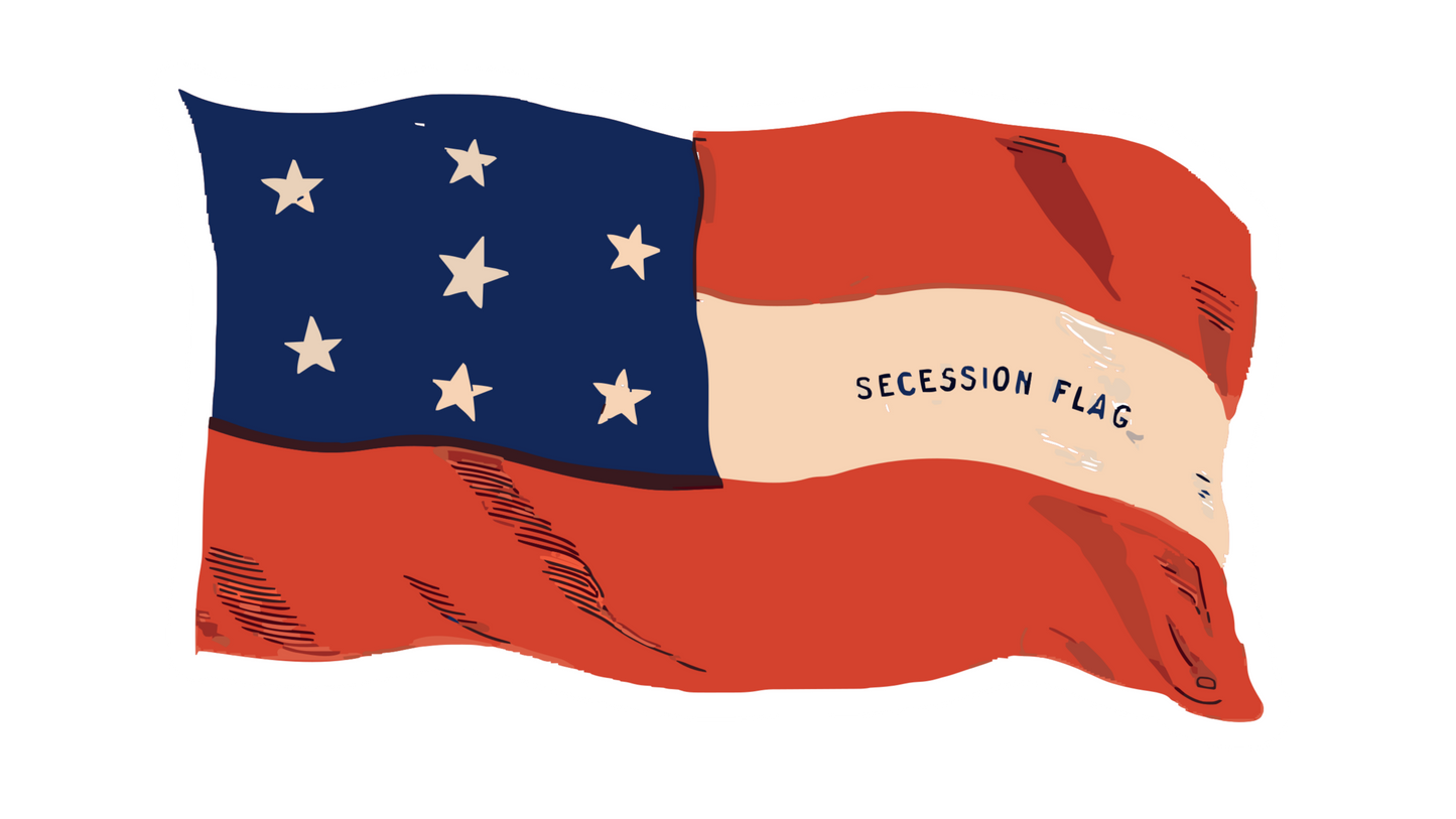 Confederate First National Flag Stickers/Magnet - Envelope Art ...