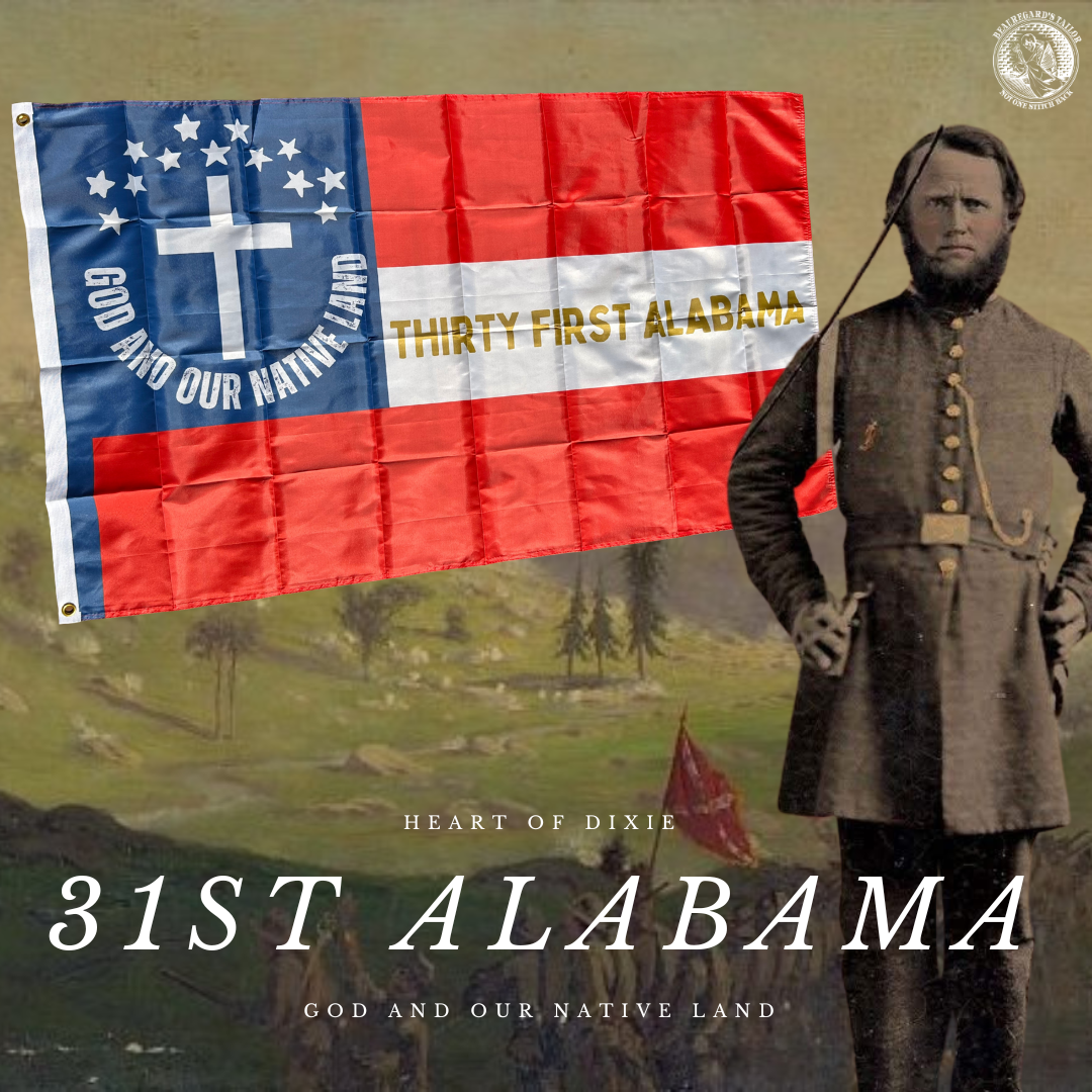 31st Alabama "God and Our Native Land" House Flag – Beauregard's Tailor