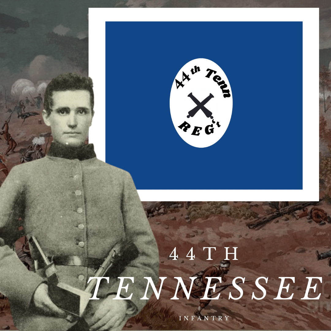 44th Tennessee Infantry Hardee Flag Sticker – Beauregard's Tailor