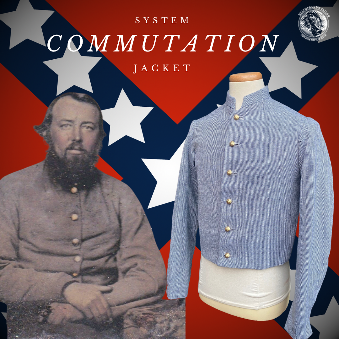 Untrimmed Commutation Jacket 1861-1865 – Beauregard's Tailor
