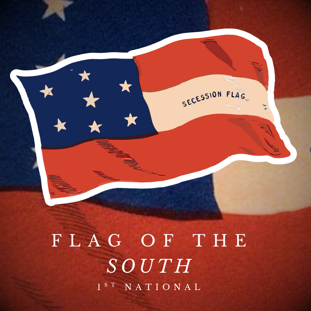 Confederate First National Flag Stickers/Magnet - Envelope Art ...