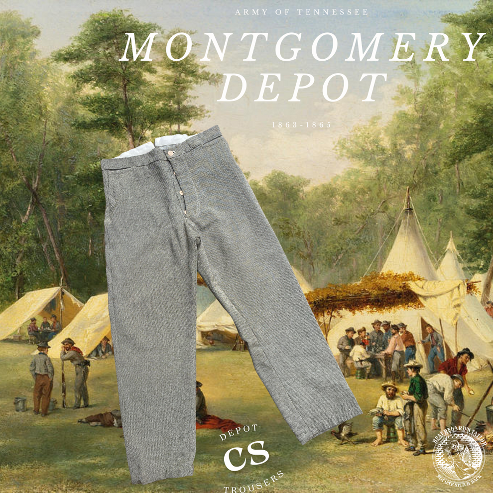 Montgomery Depot Trousers (Mule-Ear Pocket) 1863-1864 – Beauregard's Tailor
