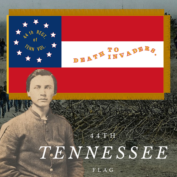 "Death to Invaders" 44th Tennessee 1st National House Flag – Beauregard ...