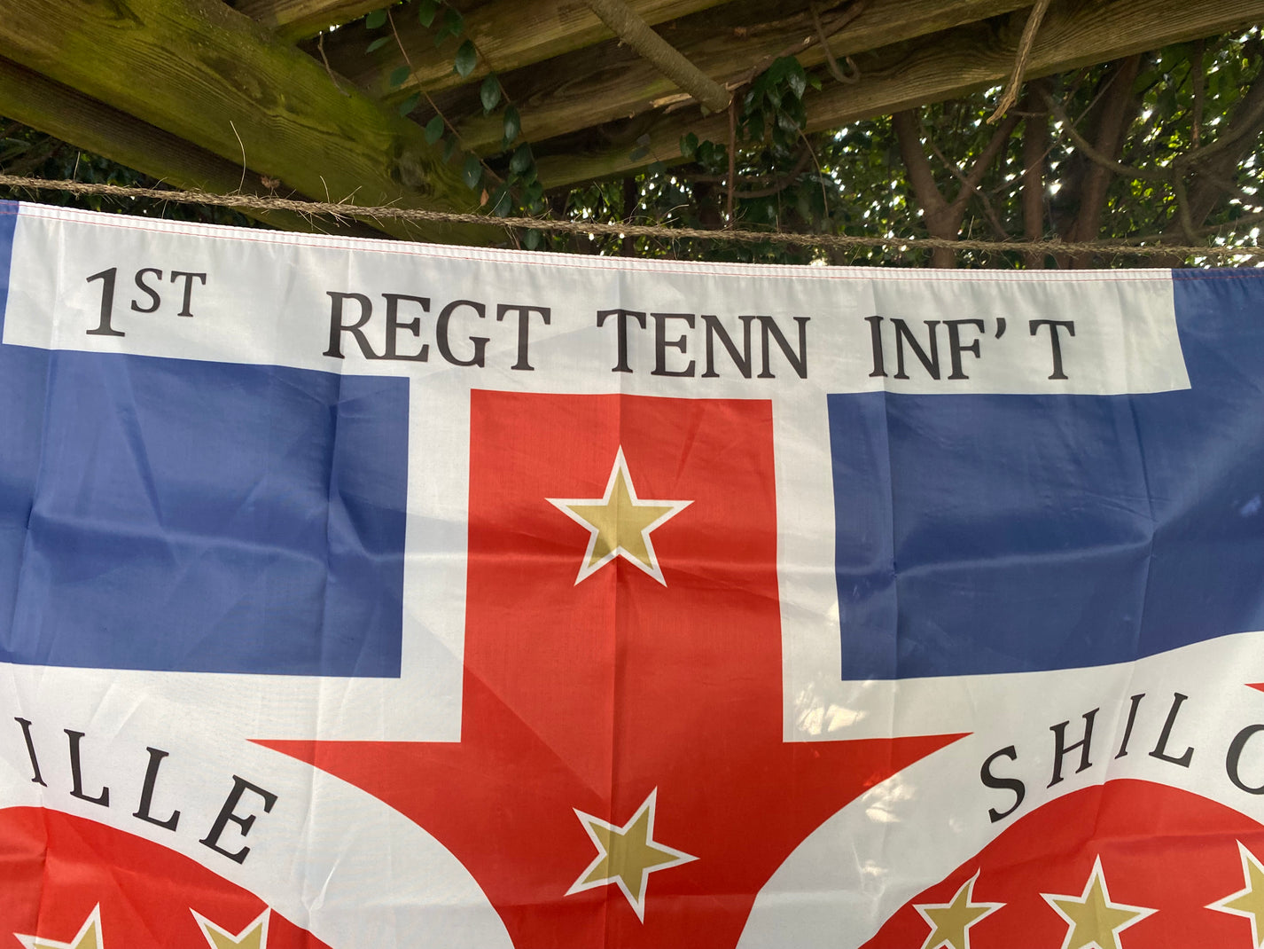 1st Tennessee Infantry Regimental Flag - Polk's Corps (2nd pattern) Ho ...