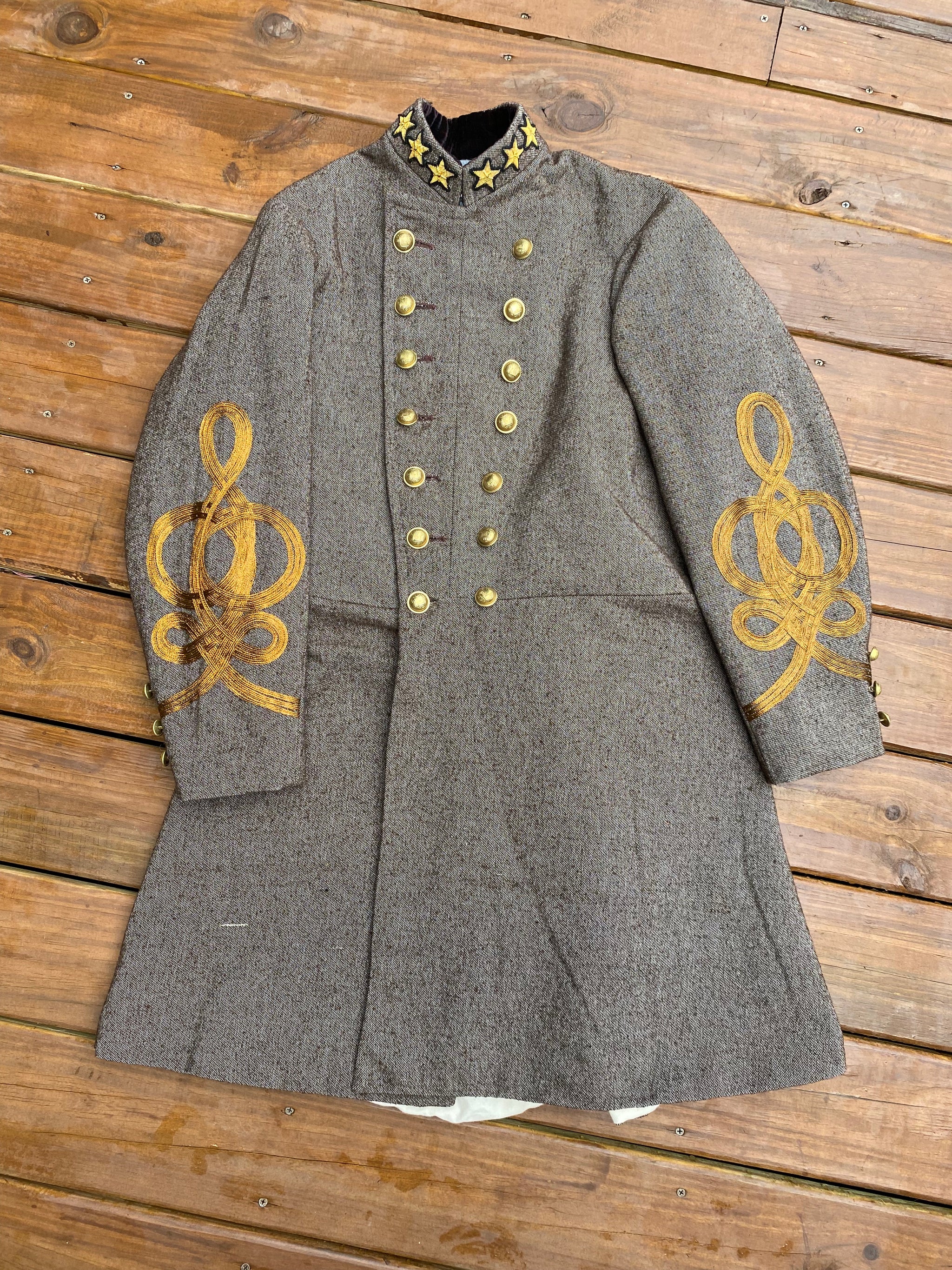 Confederate Officer Frock Coat "Deep South" Jean – Beauregard's Tailor