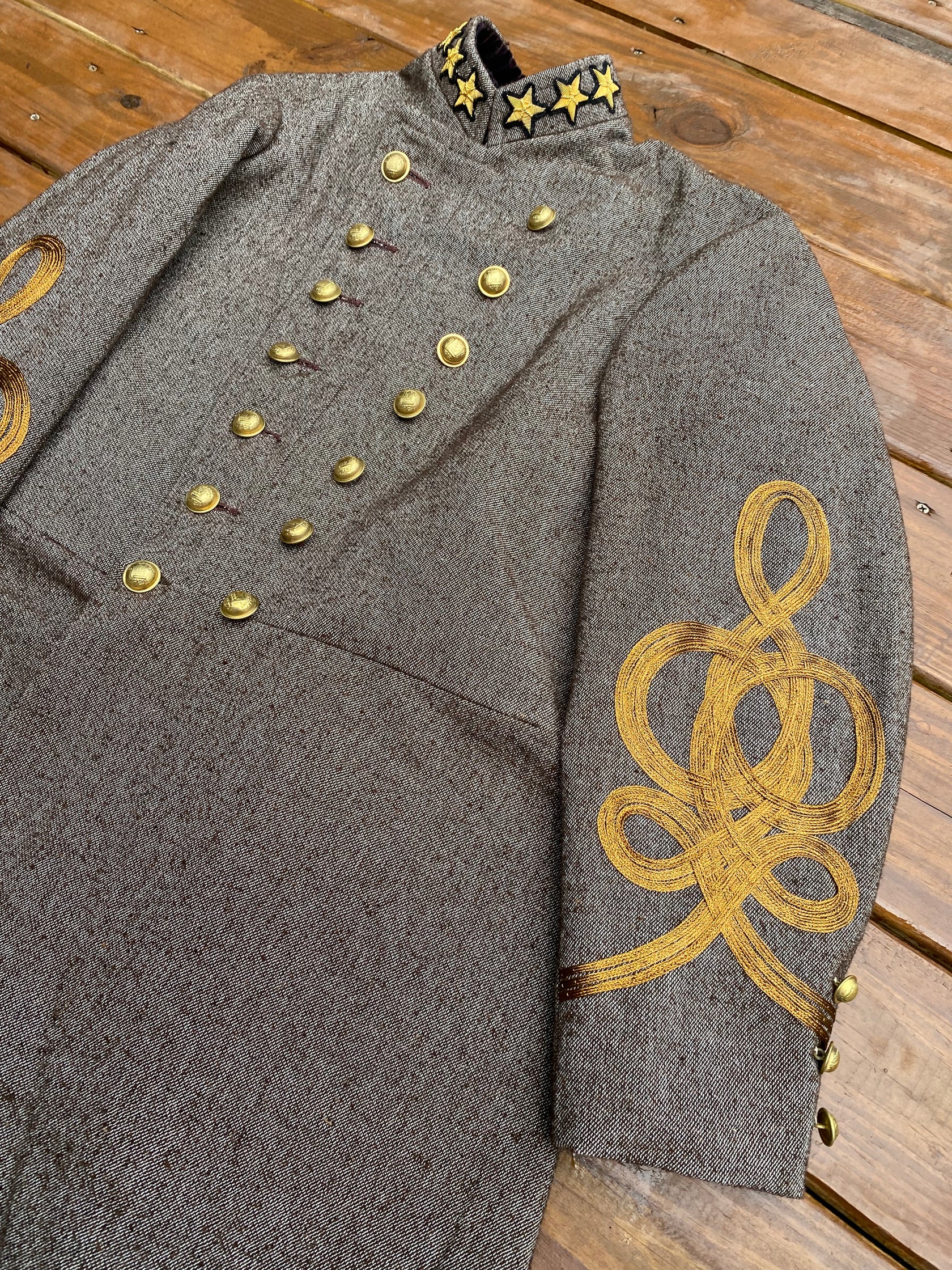 Confederate Officer Frock Coat "Deep South" Jean – Beauregard's Tailor