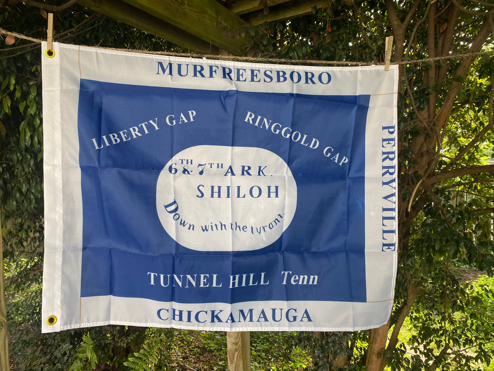 "Down with the Tyrants" 6th and 7th Arkansas Hardee House Flag ...