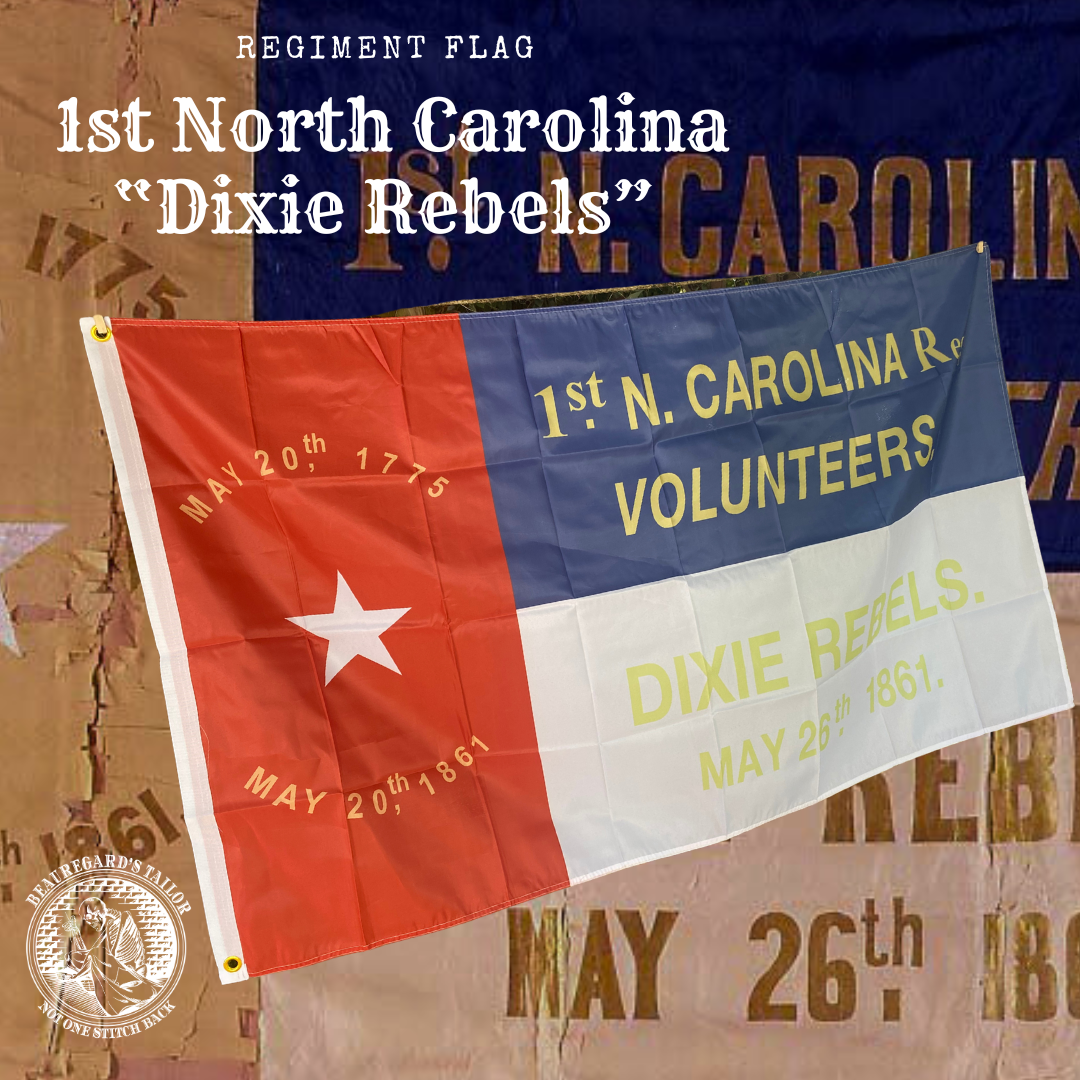1st North Carolina Volunteers "Dixie Rebels" House Flag – Beauregard's ...