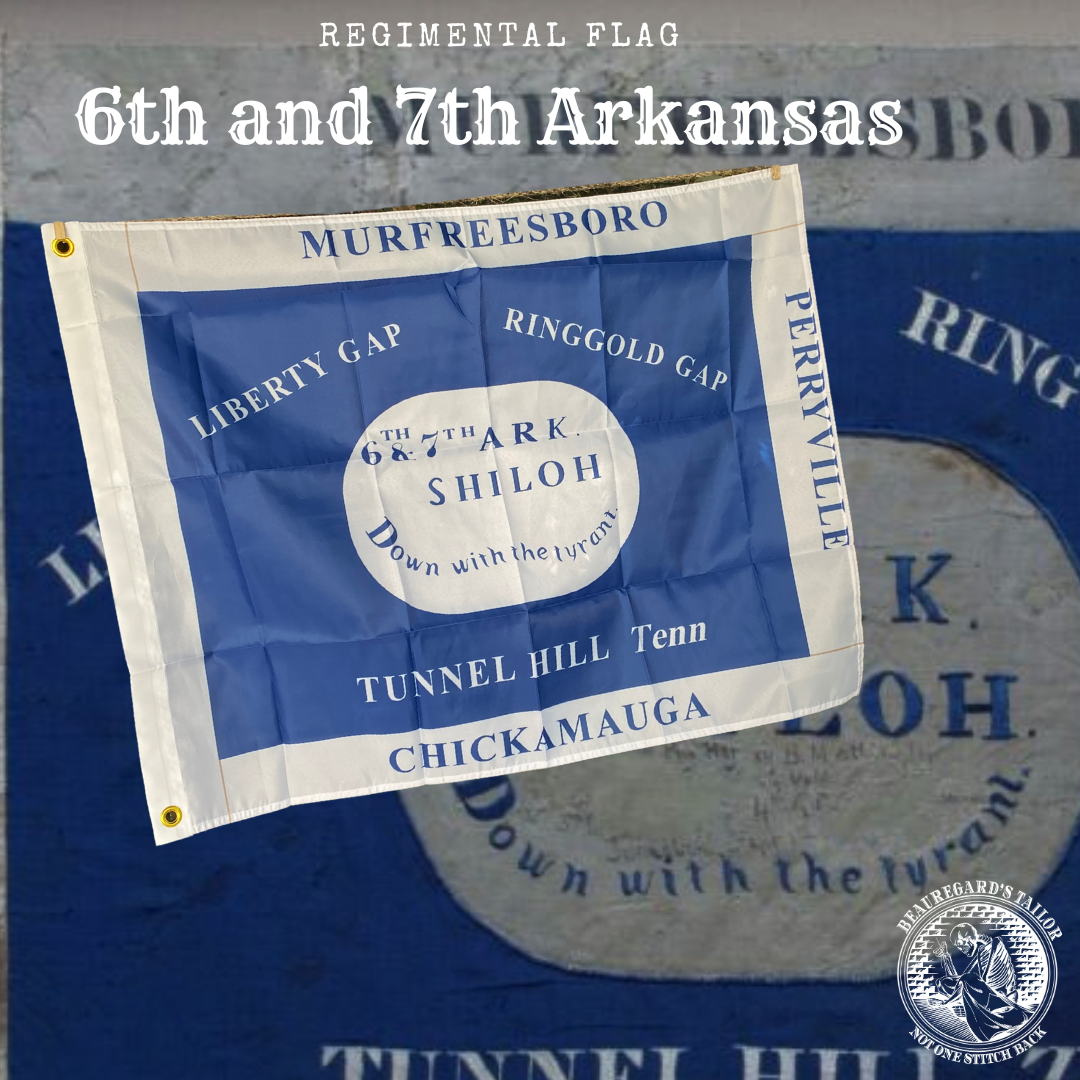 "Down with the Tyrants" 6th and 7th Arkansas Hardee House Flag ...