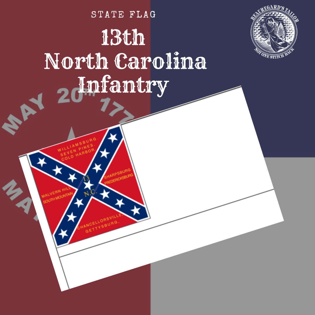 13th North Carolina Flag Sticker – Beauregard's Tailor