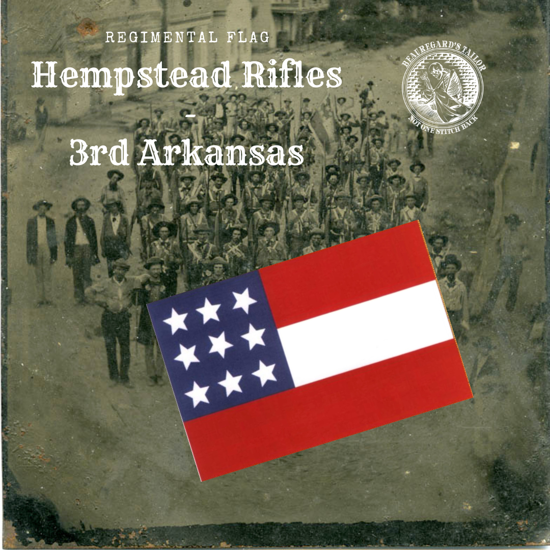 3rd Arkansas - Hempstead Rifles Flag Stickers – Beauregard's Tailor