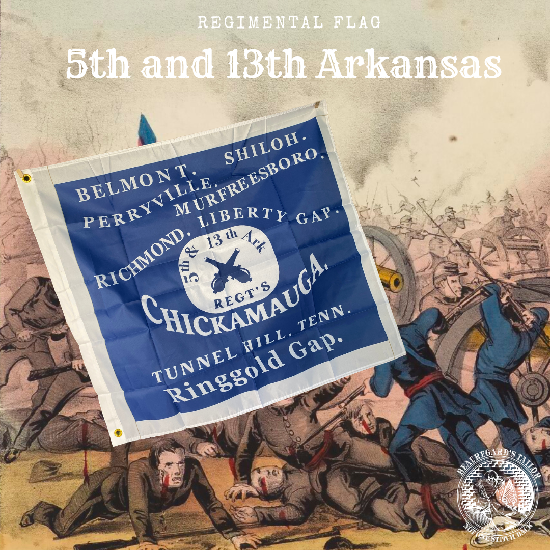 5th and 13th Consolidated Arkansas Hardee House Flag – Beauregard's Tailor