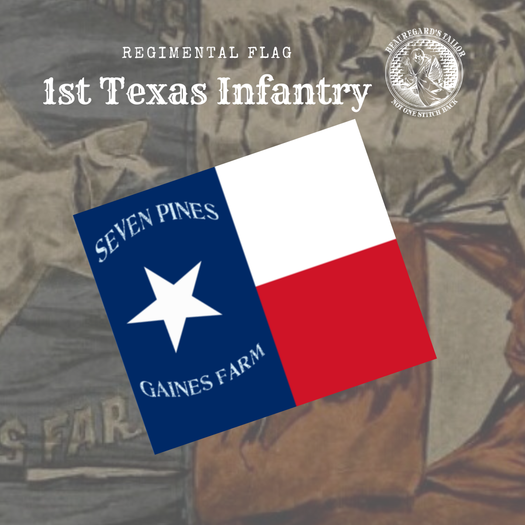 1st Texas Infantry Flag Sticker – Beauregard's Tailor