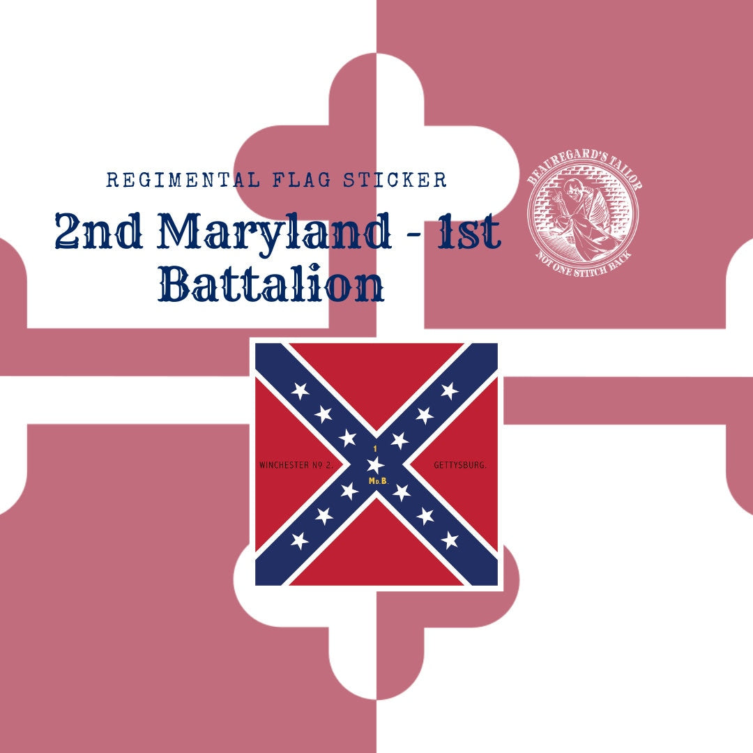 2nd Maryland Infantry Flag Stickers/Magnet – Beauregard's Tailor