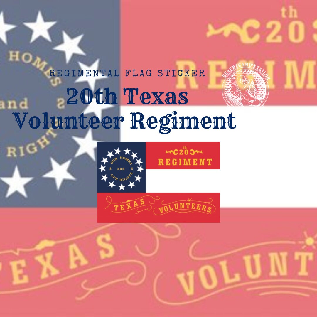 Texas Infantry Flag Sticker Set – Beauregard's Tailor